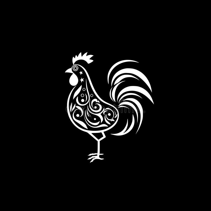 Chicken - Minimalist and Flat Logo - Vector Illustration Stock Vector ...