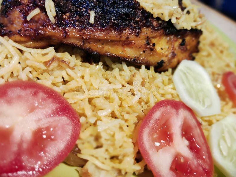 Chicken mixed rice stock photo. Image of meat, breakfast - 180426802