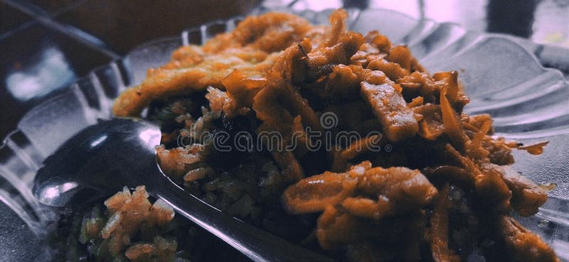 Chicken mixed with rice stock photo. Image of mixed - 229956814