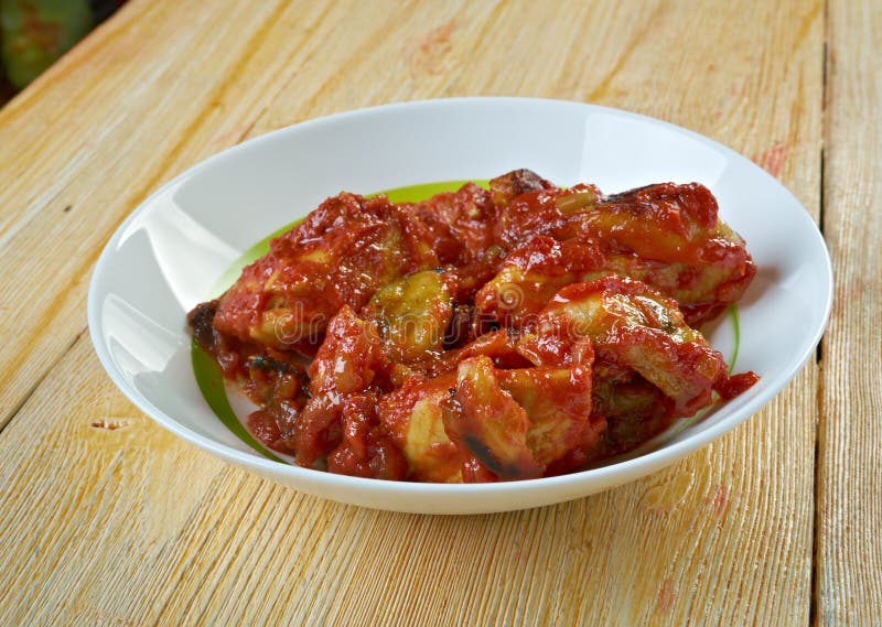 Chicken Moambe stock photo. Image of meal, curry, africa - 85710728