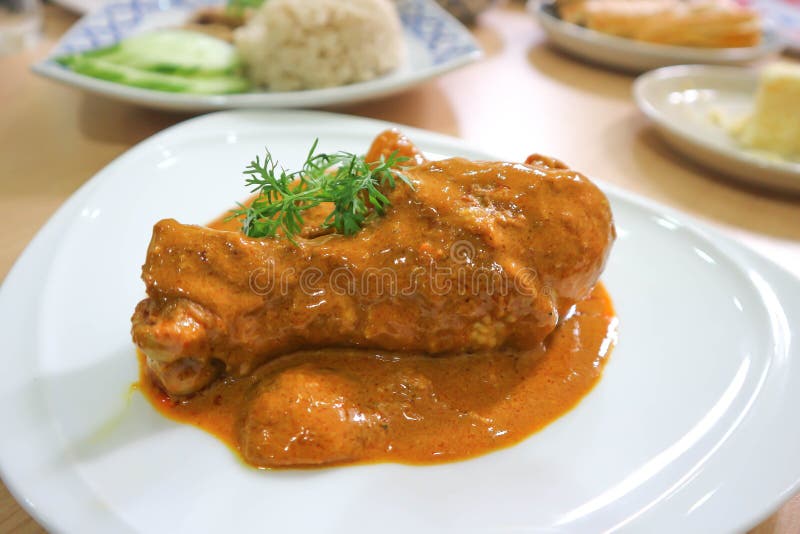 Chicken muslim curry stock image. Image of yellow, curry - 98867987