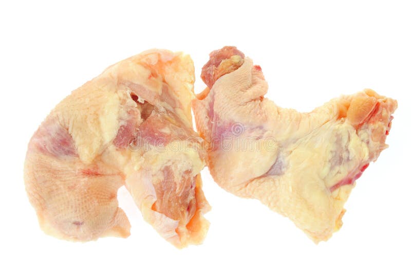 Chicken Neck on White Background Stock Image - Image of chicken, roast ...