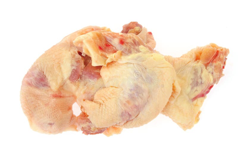 Chicken Neck on White Background Stock Image - Image of diet, cooking ...