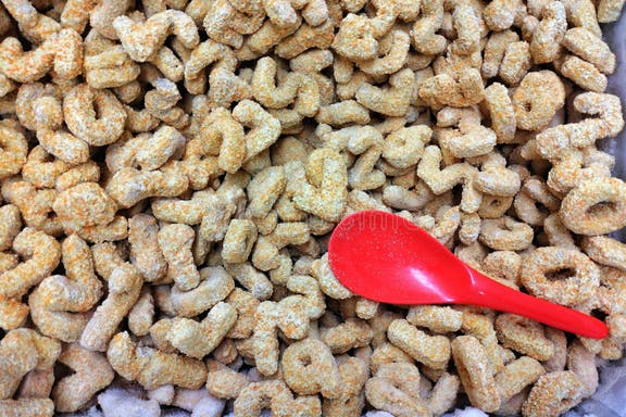 Chicken Nuggets with Alphabet Shape Stock Image - Image of nuggets ...