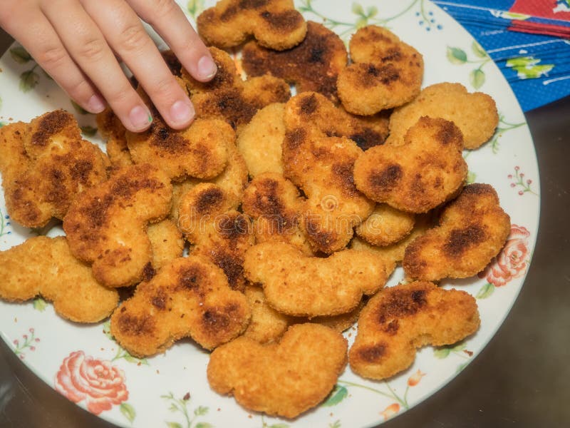 Chicken nuggets stock image. Image of portion, appetizer - 40596121