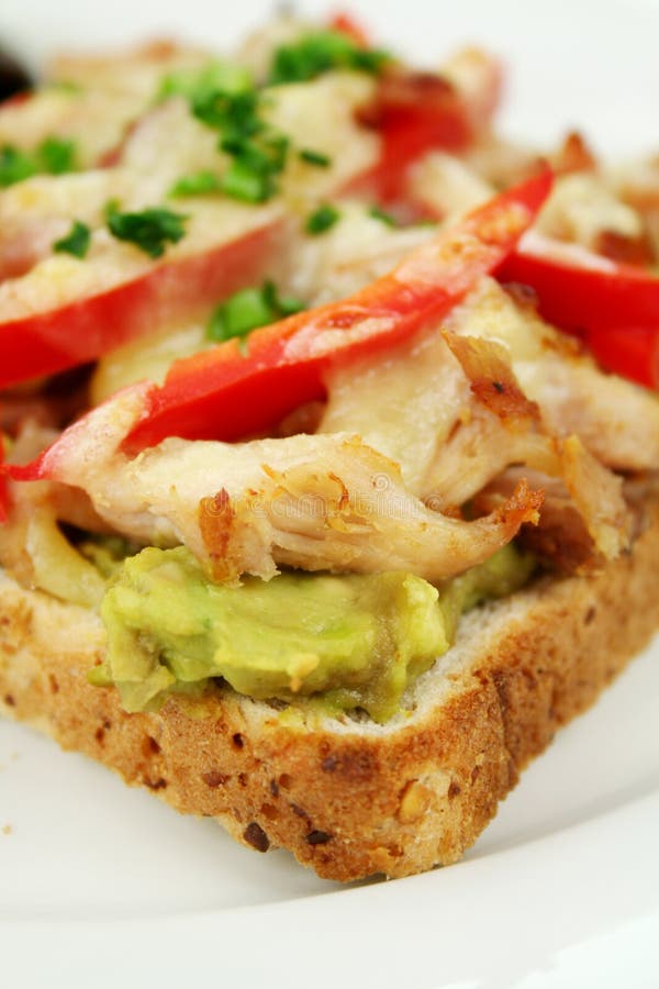 Chicken Open Grill Sandwich Stock Image - Image of grilled, lunch: 7736533