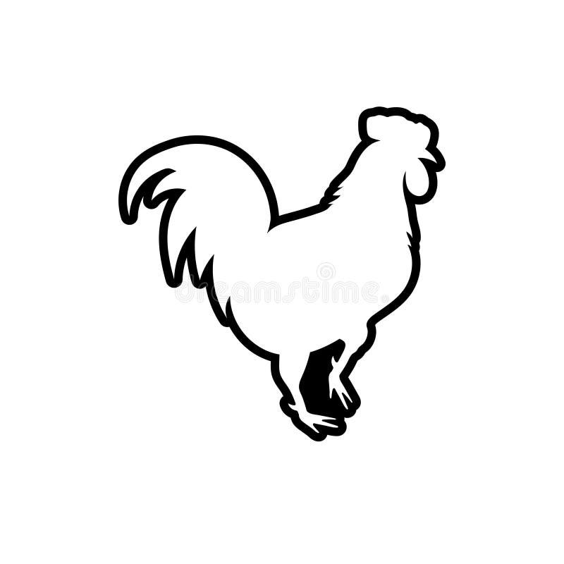 Chicken Outline Icon Design Template Vector Isolated Stock Illustration ...