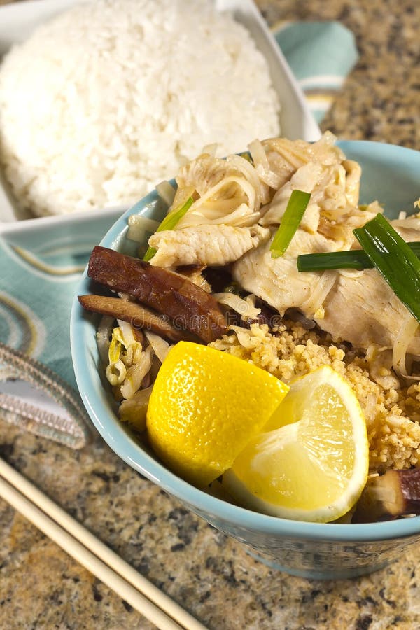 Chicken Pad Thai stock image. Image of food, leek, asia - 49152047