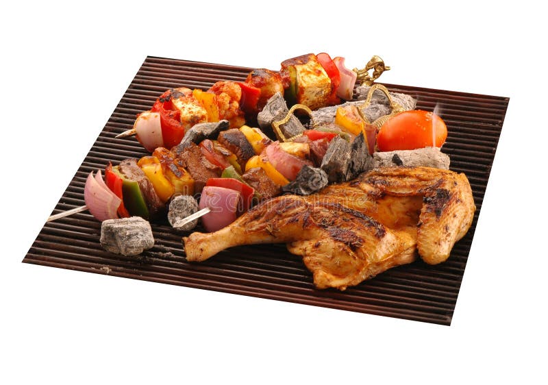 Chicken paneer grilled stock photo. Image of meal, nutrition - 15321800