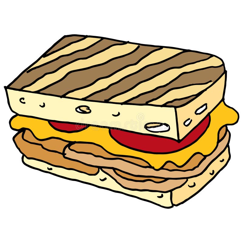 Cartoon Sandwich Set stock vector. Illustration of cartoon - 12764975