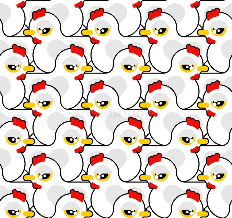 Chicken in Egg Pattern Seamless. Baby Cloth Texture Stock Vector ...
