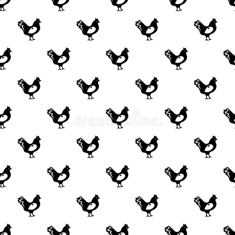 Chicken Pattern Vector Seamless Stock Vector - Illustration of meat ...