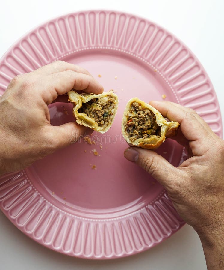 Chicken patty cut in half stock photo. Image of appetizer - 240117186