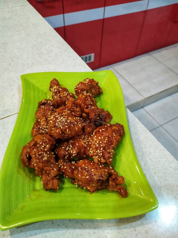 Chicken pop Korea stock photo. Image of wings, chickenpop - 200179476