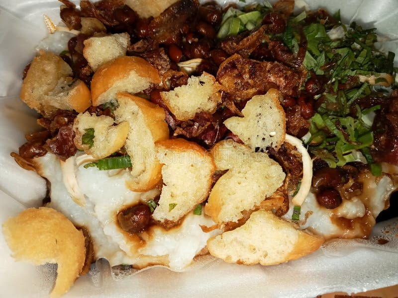 Chicken Porridge in the Morning Stock Image - Image of chicken, morning ...