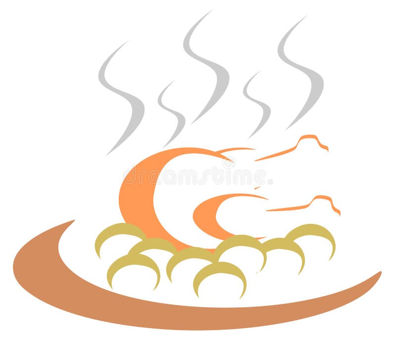 Chicken with potatoes stock illustration. Illustration of healthy ...