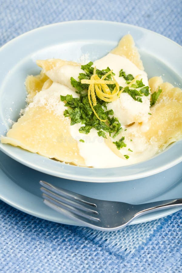 Chicken Ravioli stock image. Image of pastel, ravioli - 11617817