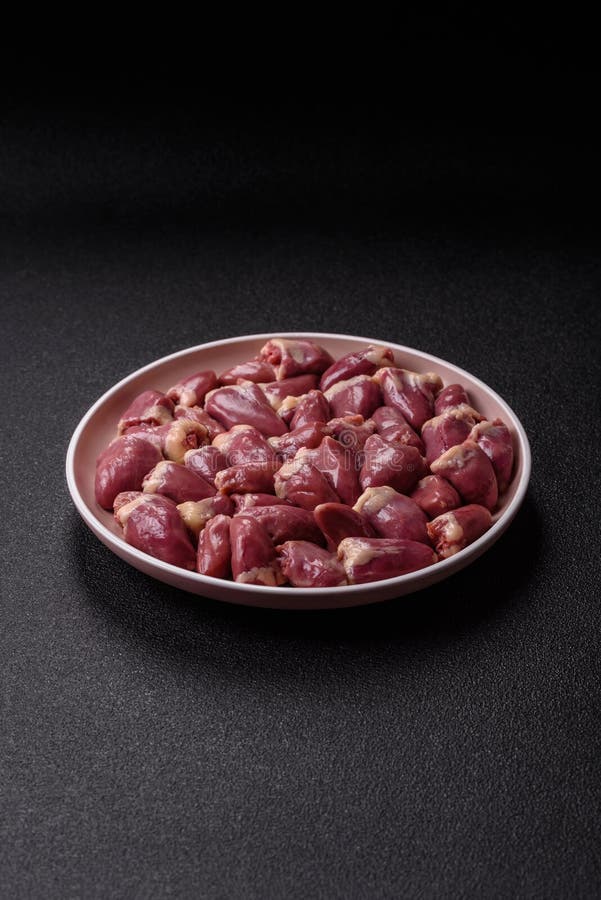 Chicken Raw Heart, Red Duck or Turkey Internal Organs As an Ingredient ...