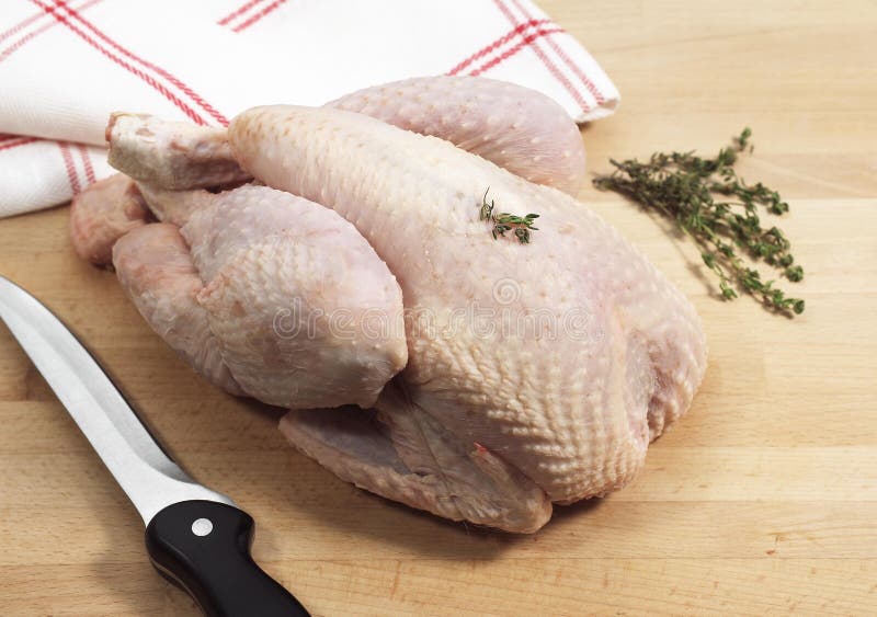 Raw Chicken Ready To Be Cooked on a Black Slate Stock Photo - Image of ...