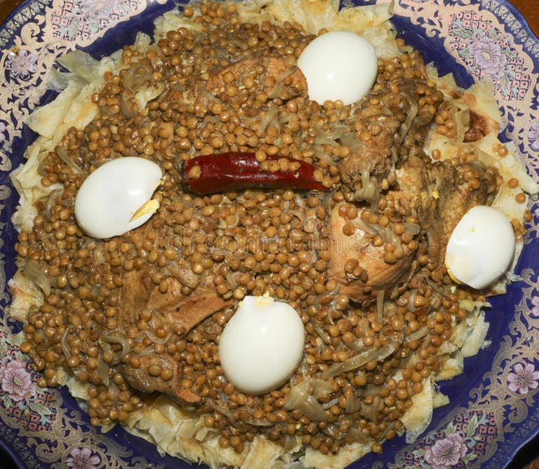 Chicken Rfissa - Moroccan Dish Stock Photo - Image of cooked, fresh ...