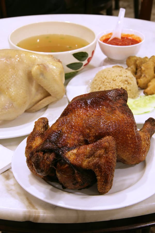 Chicken rice stock image. Image of sauce, chili, authentic - 1232853