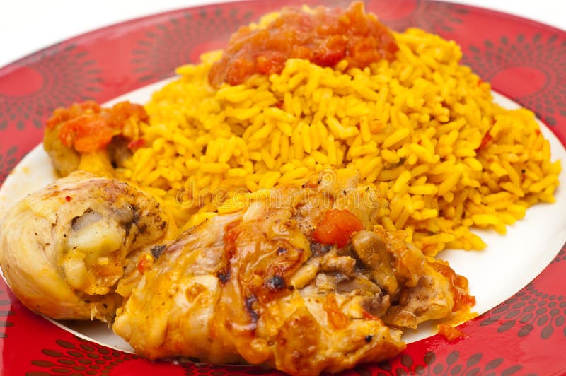 Chicken and rice stock image. Image of fillet, rice, meal - 14849375