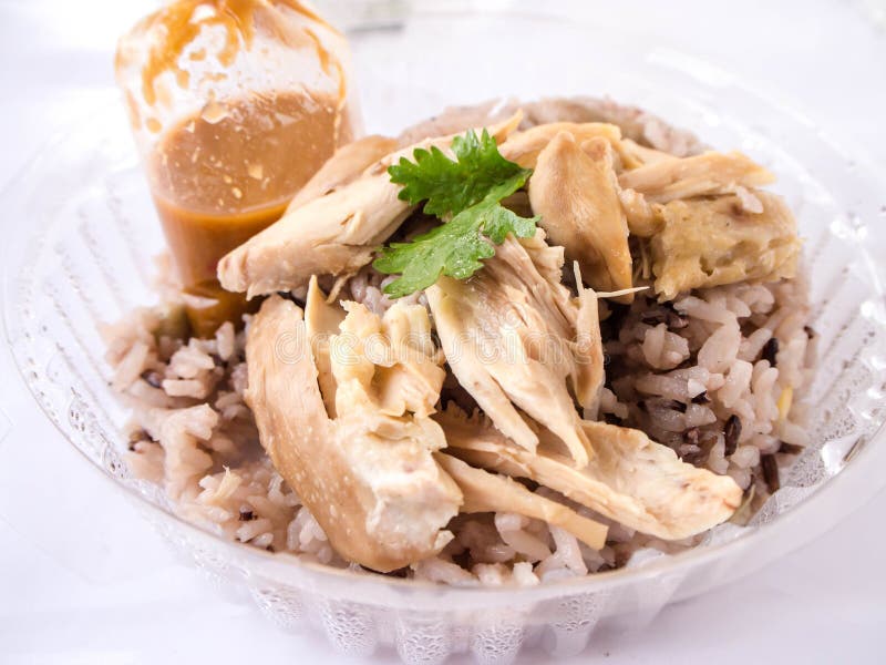 Chicken rice stock image. Image of chicken, ingredient - 182007905