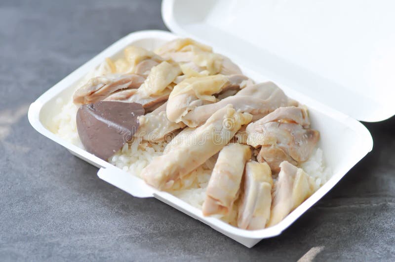 Chicken and Rice ,chicken Rice or Chinese Chicken Rice Stock Image ...