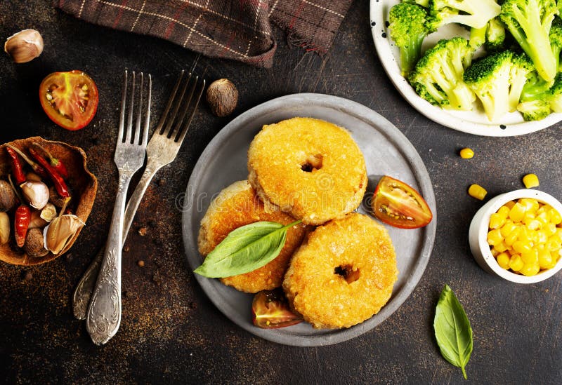 Chicken rings stock photo. Image of lunch, healthy, cooked - 196801712