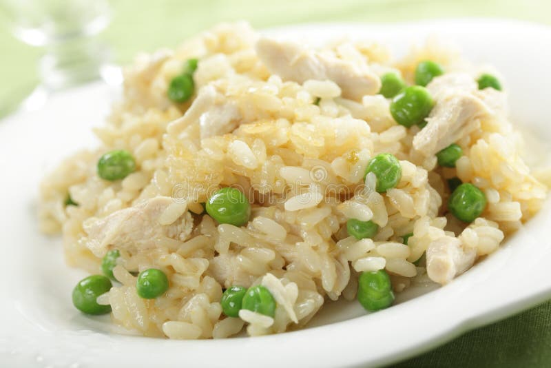 Chicken risotto stock photo. Image of grain, short, prepared - 20132376
