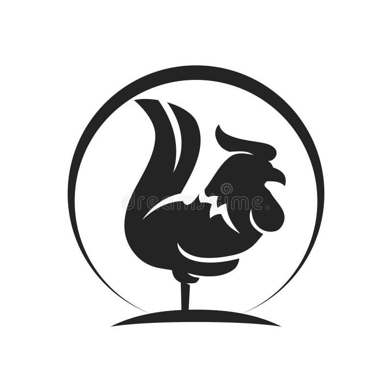 Chicken Roaster Logo Template Isolated. Brand Identity. Icon Abstract ...