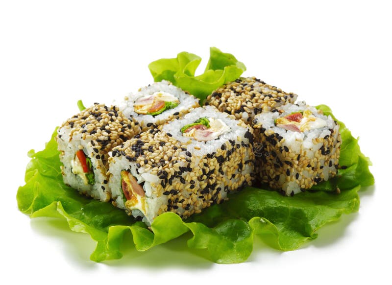 Chicken Roll stock photo. Image of sauce, food, japanese - 11737606
