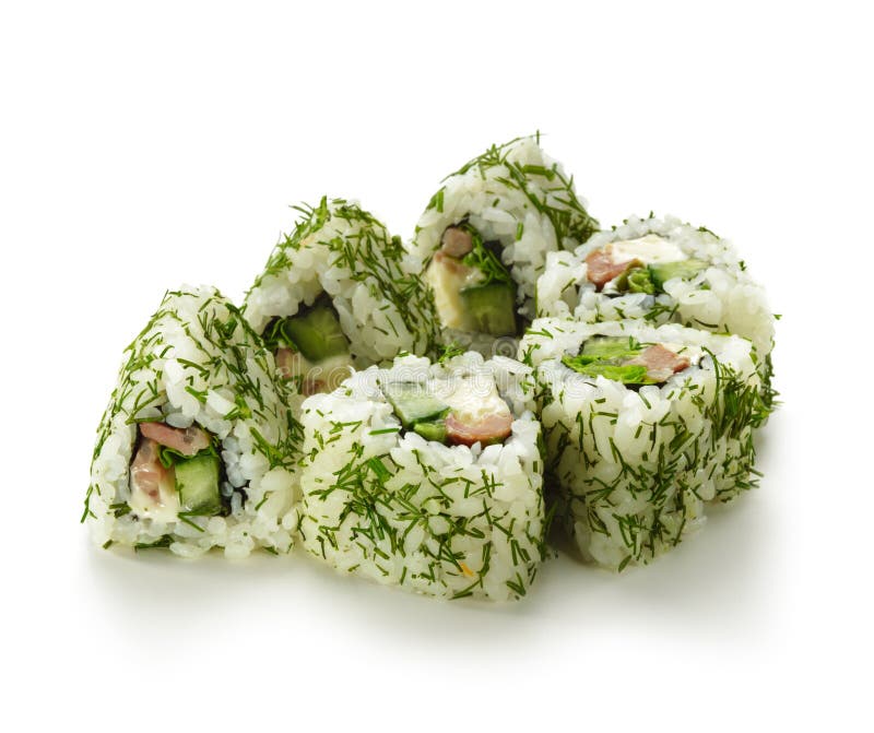 Chicken Maki Sushi Roll stock image. Image of delicacy - 91371629