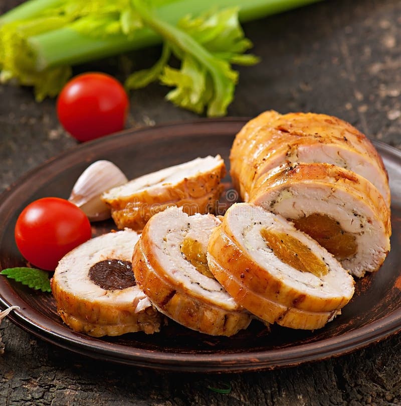 Chicken roll stock photo. Image of dietetic, cheese, closeup - 38246312