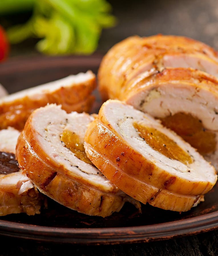 Chicken roll stock image. Image of healthy, decoration - 38246487