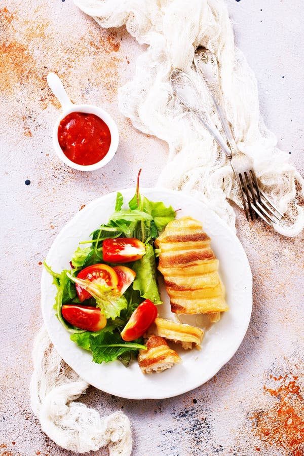 Chicken roll stock image. Image of background, ingredient - 186815069