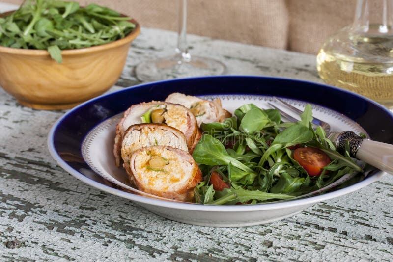 Chicken Roulade stock image. Image of grilled, delicious - 10768647