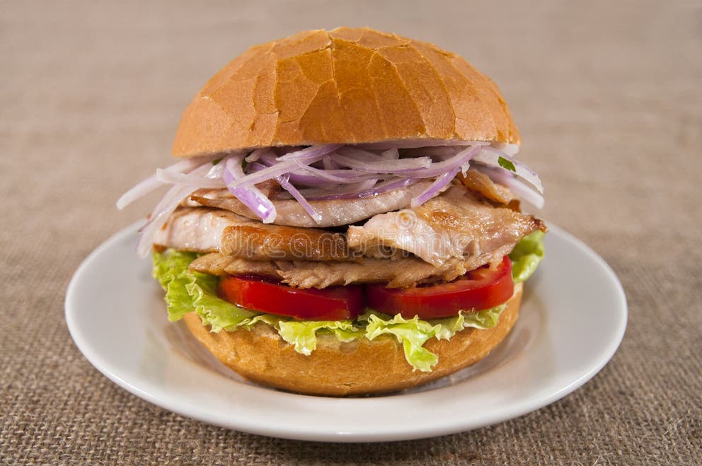Chicken sandwich stock photo. Image of chicharron, green - 92213252