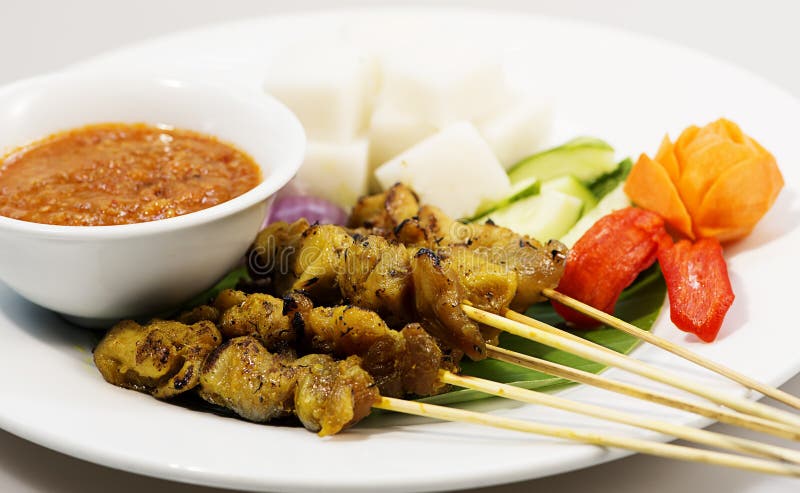 Satay Indonesia food stock image. Image of cooking, peanut - 31735999