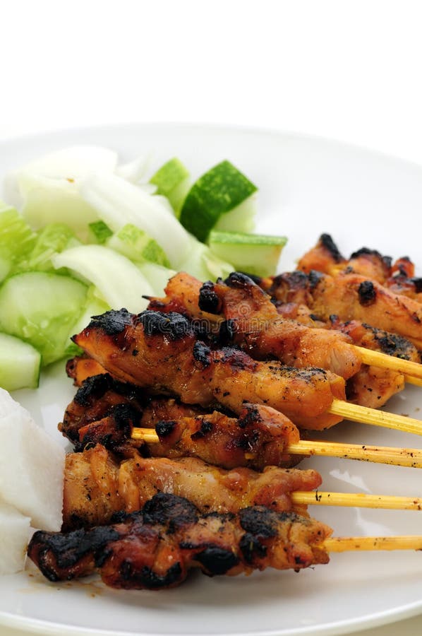 Chicken Satay stock photo. Image of barbecue, lettuce - 2910388