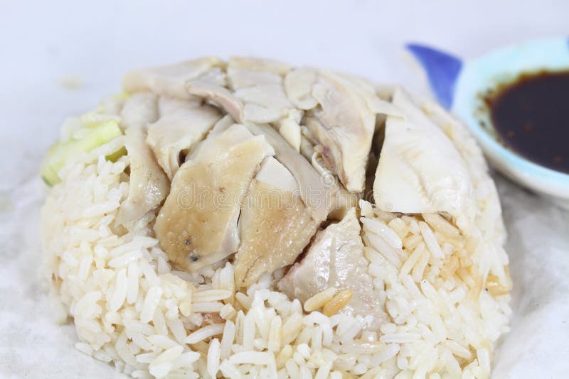 Chicken with Sauce Over Rice Stock Photo - Image of gourmet, style ...