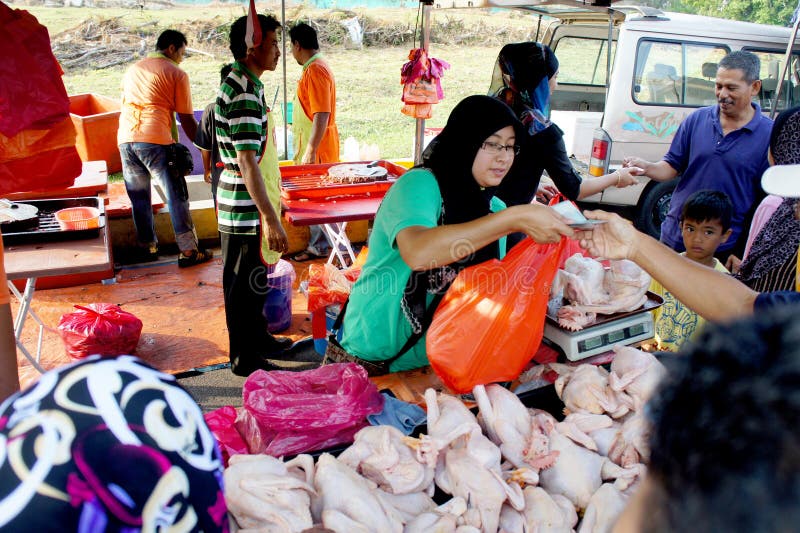 Chicken seller editorial photography. Image of store - 26193987