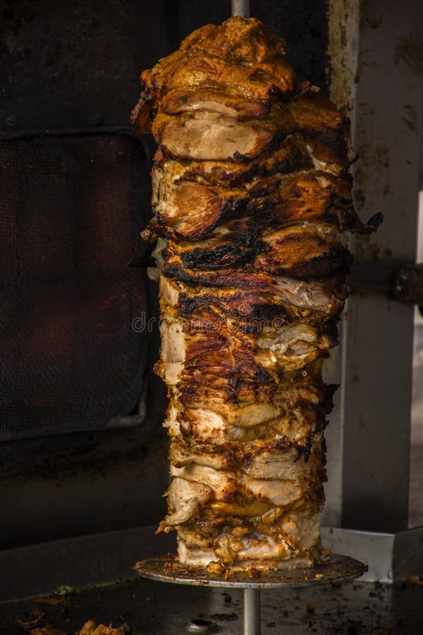 Chicken Shawarma a Delicious Dish in Display Stock Image - Image of ...