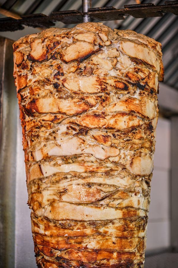 Chicken Shawarma in Middle Eastern Food Stock Image - Image of middle ...