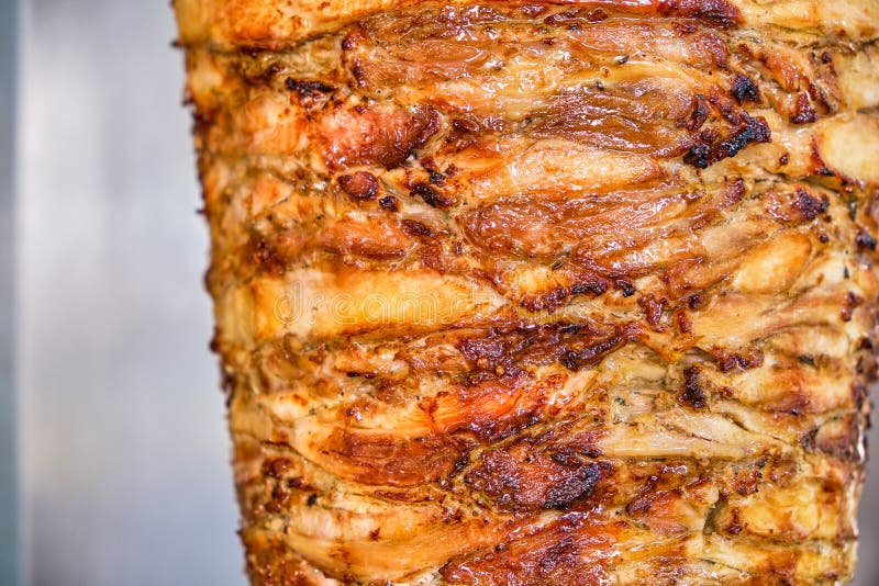 Chicken Shawarma in Middle Eastern Food Stock Image - Image of plate ...