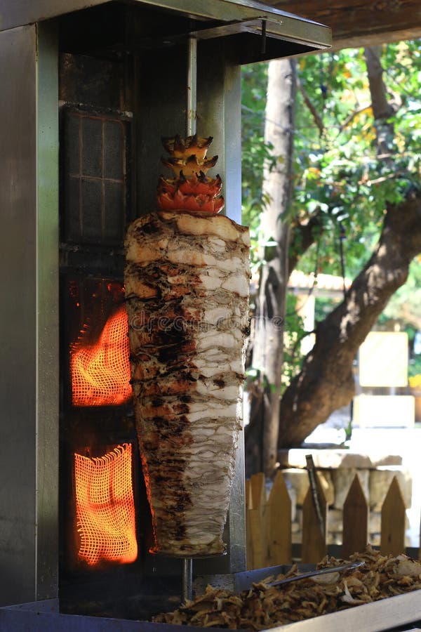 Chicken Shawarma stock image. Image of roast, eastern - 235340241