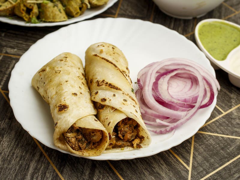 Chicken Shorma stock image. Image of dish, plant, food - 300834495