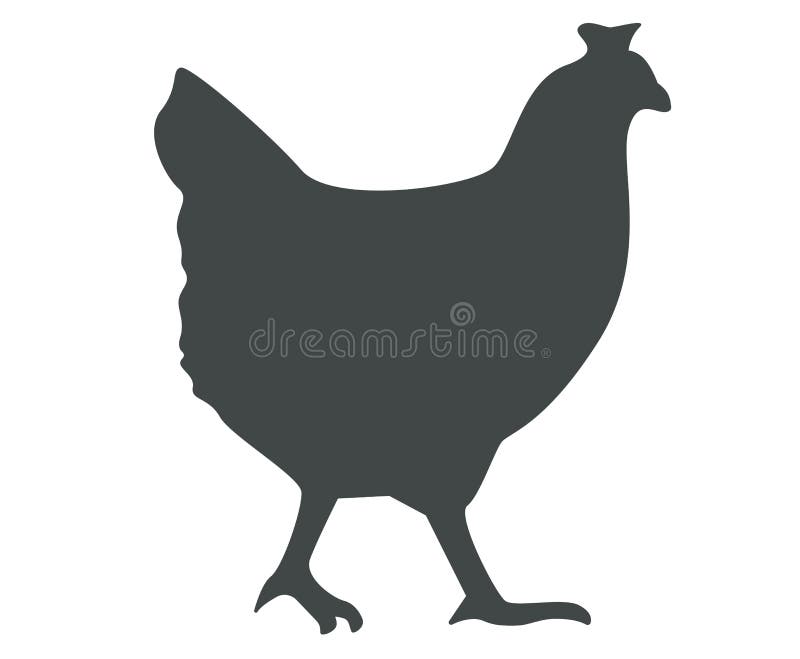 Chicken Side Silhouette Stock Illustrations – 646 Chicken Side ...