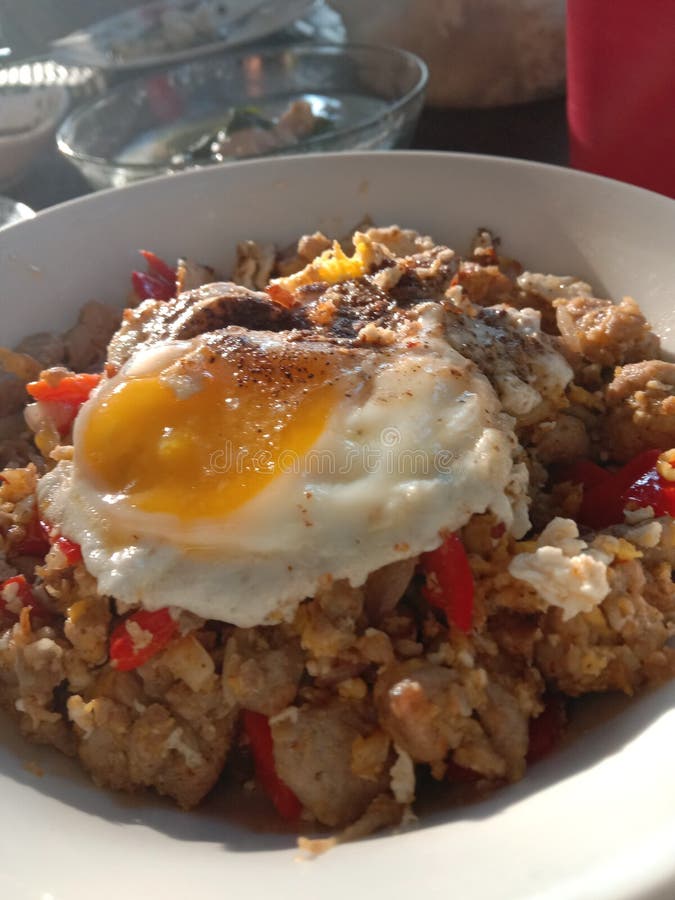 Chicken sisig egg stock photo. Image of food, breakfast - 187288134