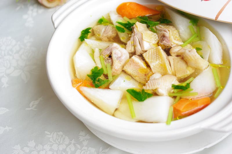 Boiling chicken soup stock image. Image of fresh, delicious - 7796939